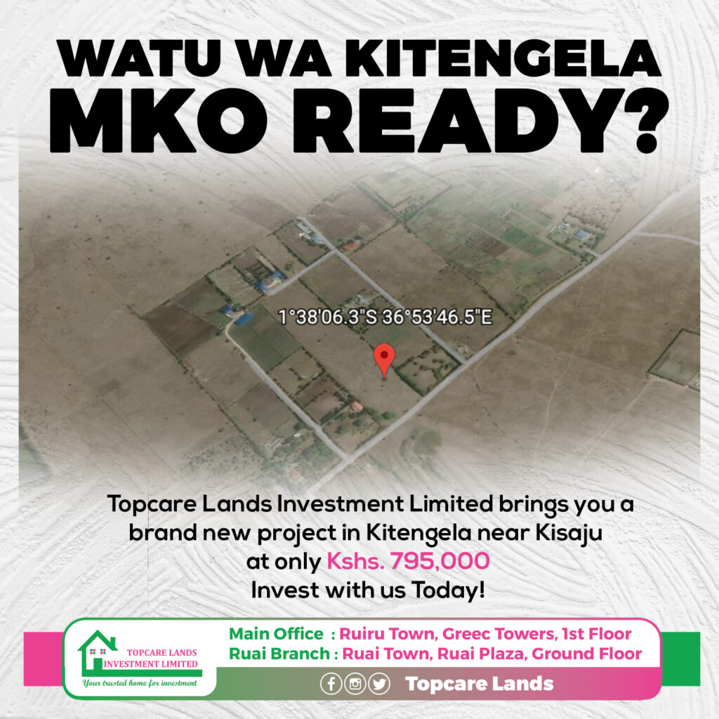 New Project Alert – Kitengela – Topcare Lands Investments Limited